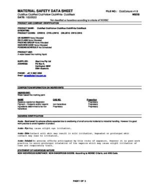 Product MSDS - Uberline
